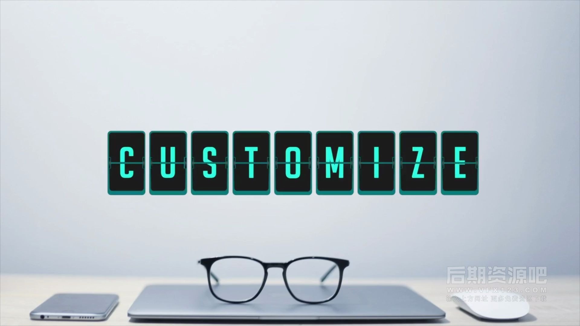 fcpx标题插件 文字翻页跳板动画模板 Flip Board Animated Typeface