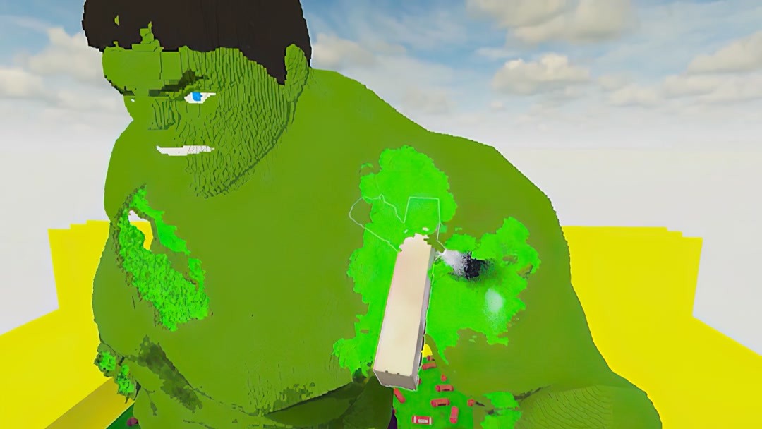 模拟器:绿巨人在小镇上搞破坏,谁能一举把他拿下!