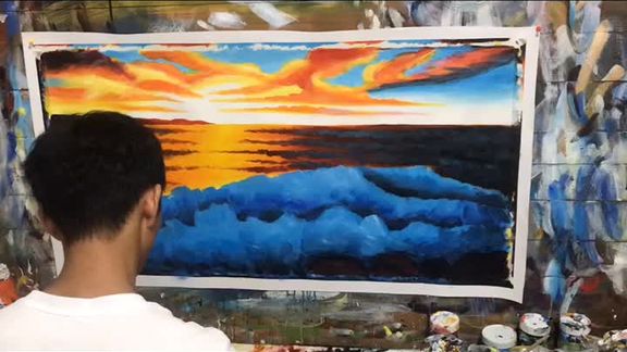 悄悄问大家,我画的漂不漂亮,#纯手绘#画画#软装 #室内设计