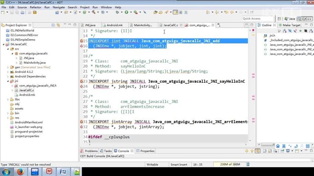 21.杨光福_Android_JNI_在C语言中实现加法运算