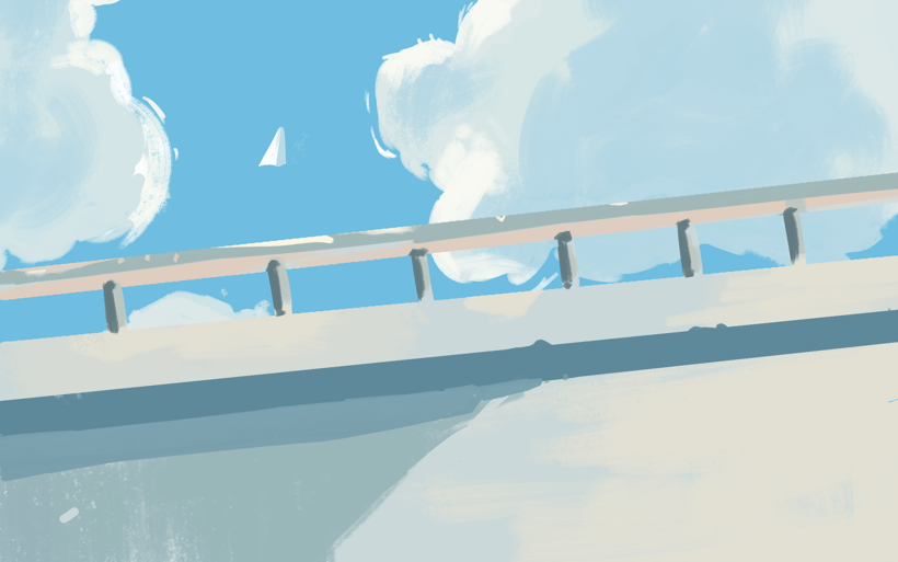 手绘教程 | 蹲个坑的时间就能学会!超简单的唯美场景速涂插画