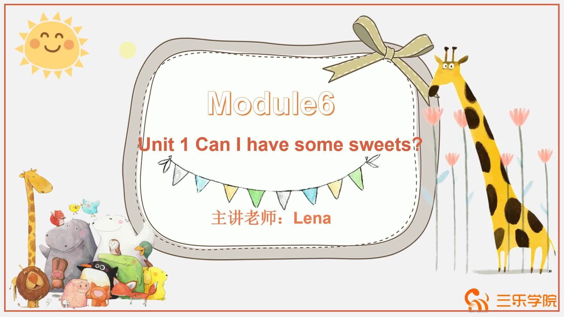 四年级小学英语:Can i have some sweets