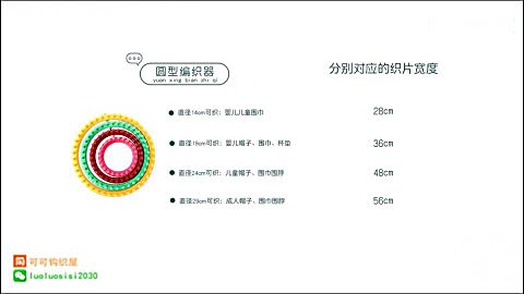 下圆形编织器(围巾围脖)教程