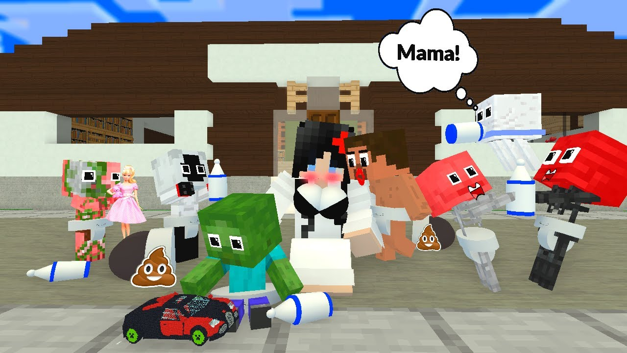 我的世界:怪物学院超搞笑动画,变小药水!