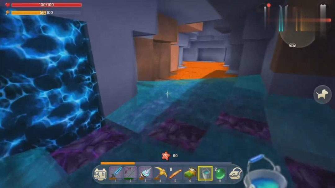 迷你世界极限生存96:小宇寻找地牢,在矿洞白捡了7颗钻石