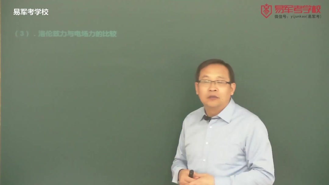 军考辅导培训视频 磁场对运动电荷的作用上 易军考
