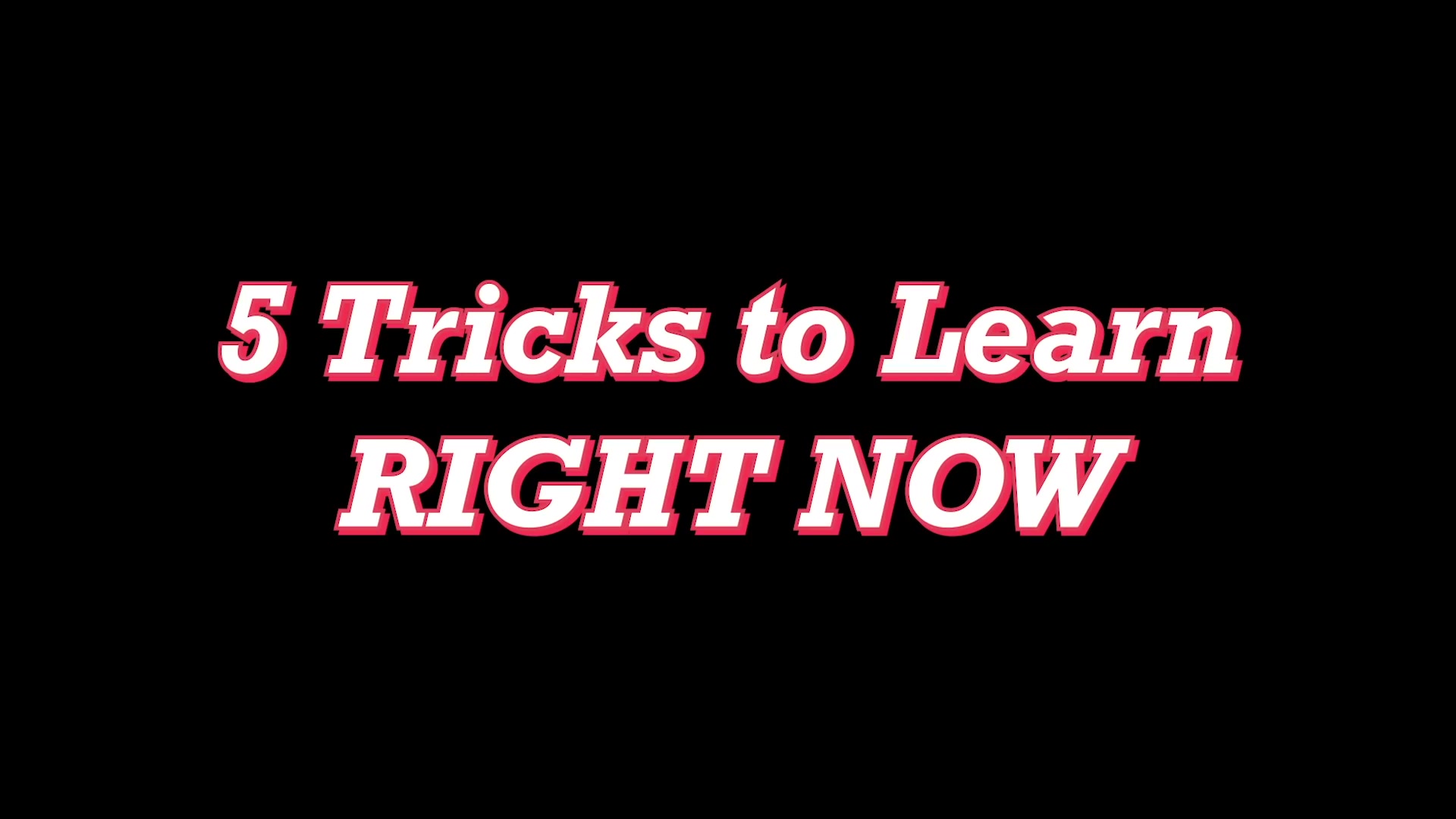 一天内就能学会的5个滑板动作 5 Tricks You Can Learn in ONE DAY!