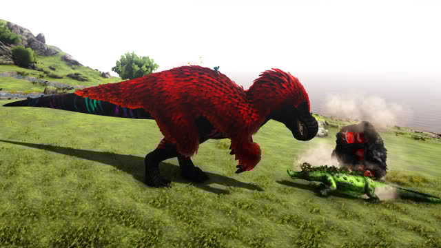 方舟生存进化:憨憨部落 56 寻找火焰嘟嘟霸王龙