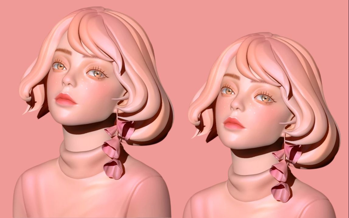 如何用ZB雕刻出神仙般颜值的小姐姐?3D人物建模雕刻教学