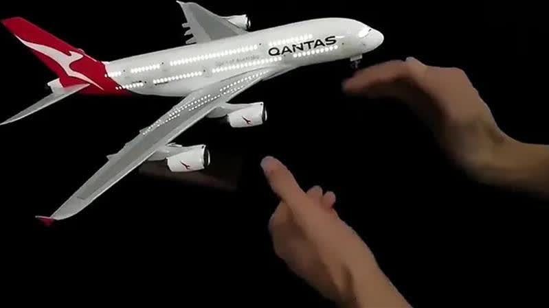 拼装航模波音747国航模型A380飞机模型玩具国航