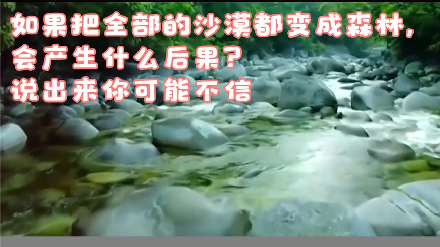 如果把全部的沙漠都变成森林,会产生什么后果?说出来你可能不信