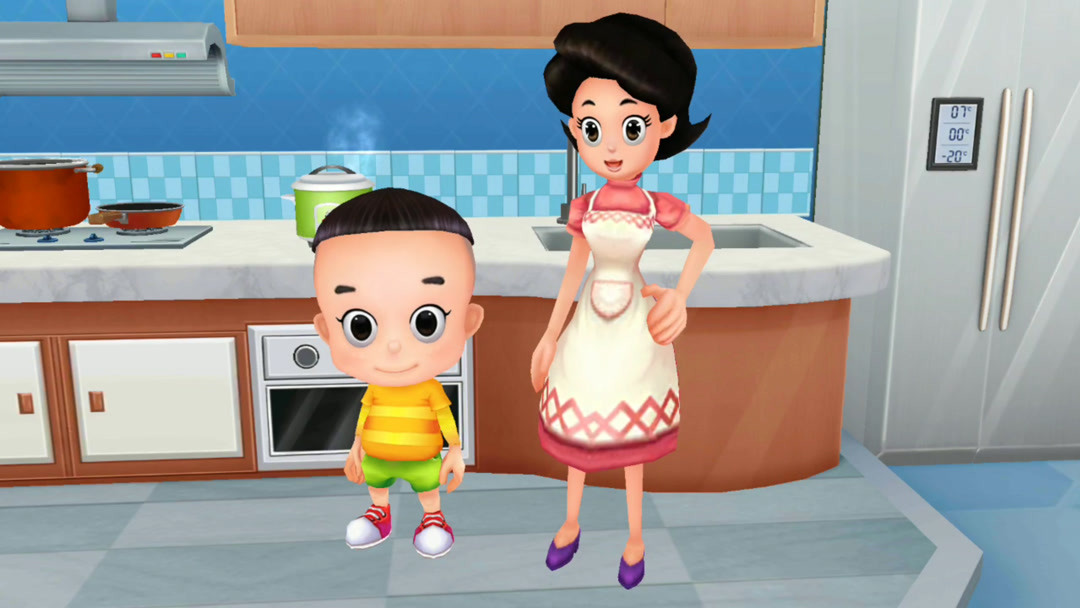 宝宝小当家 大头儿子使用电饭锅时要注意安全哦!游戏