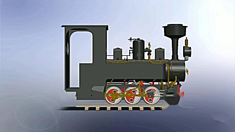 SolidWorks制作火车动画第三波,还是展示连杆运动