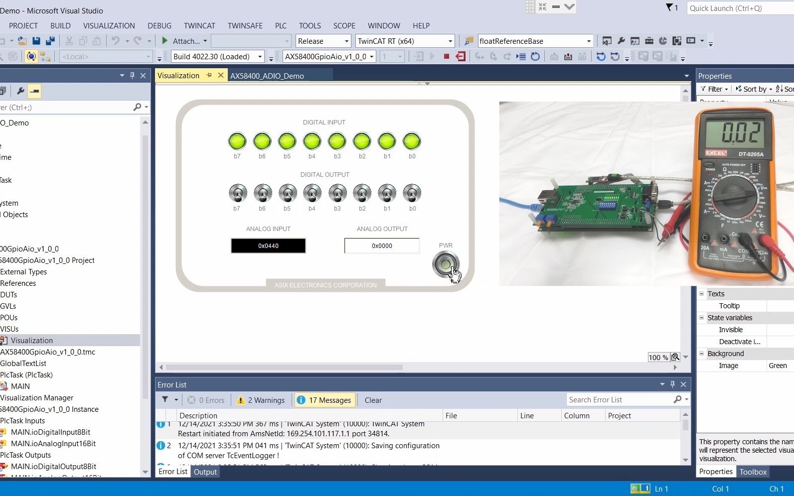 [亚信线上教学] 快速架设AX58400 EtherCAT从站ADIO开发套件环境...