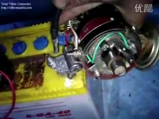 汽车点火系统分电器中央高压试火