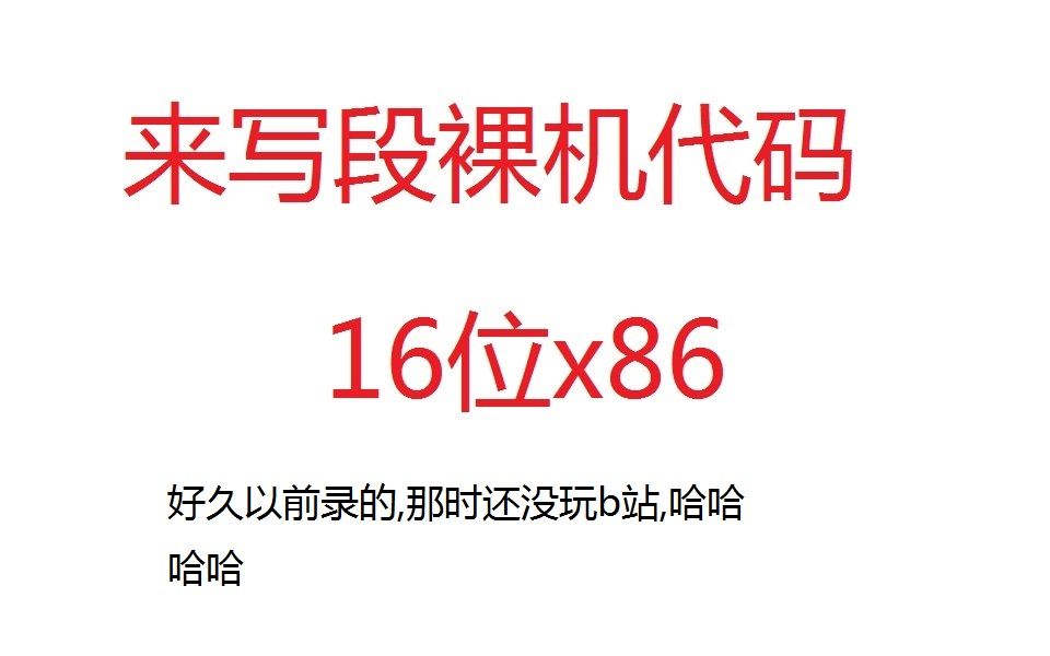 自己写能在没有操作系统的电脑上运行的裸机代码,