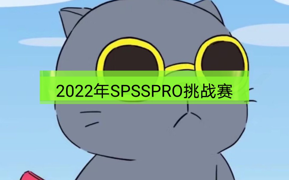 2022年SPSSPRO杯