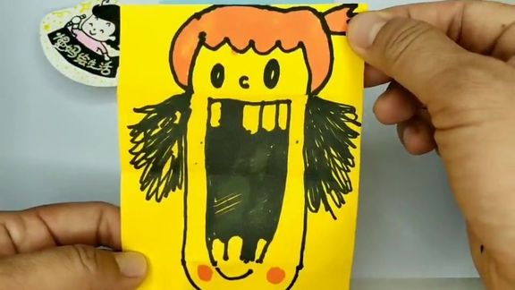简笔画小制作:宝贝,你笑起来真可爱!