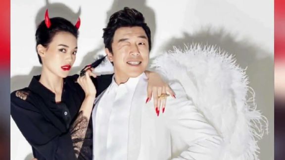 黄渤老婆近照曝光,清纯似少女,网友:太有夫妻相了