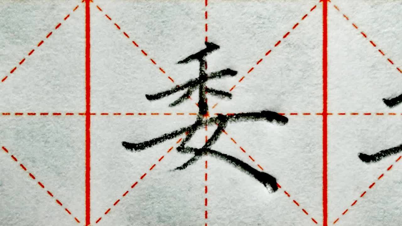 楷书中的黄金定律天覆地载结构,让你认识楷书的书写奥秘!