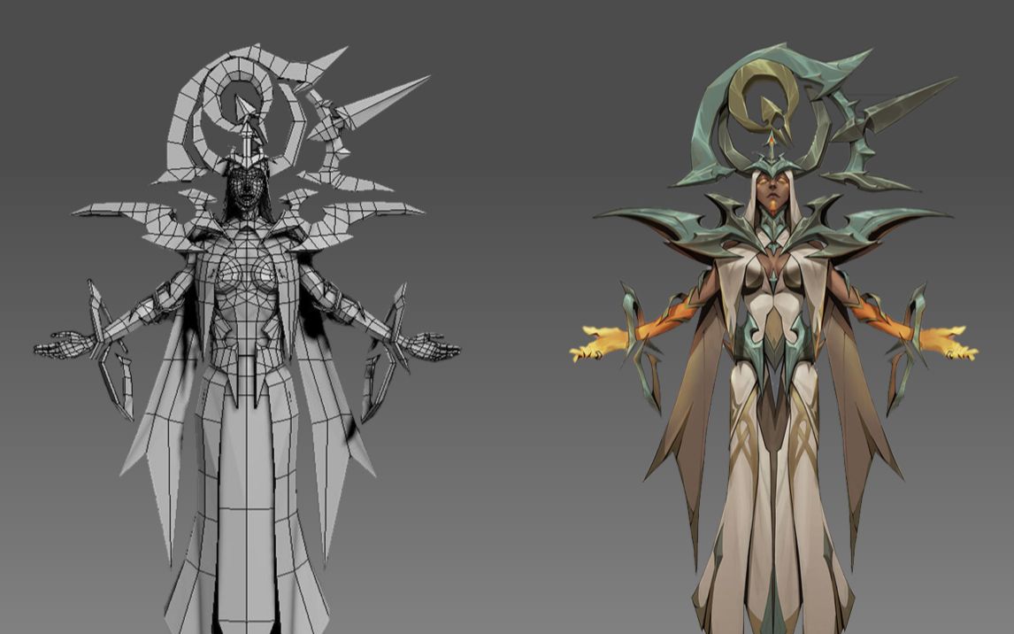 【3DMAX建模】手绘游戏角色建模教程,基础人物模型手绘女性角色...