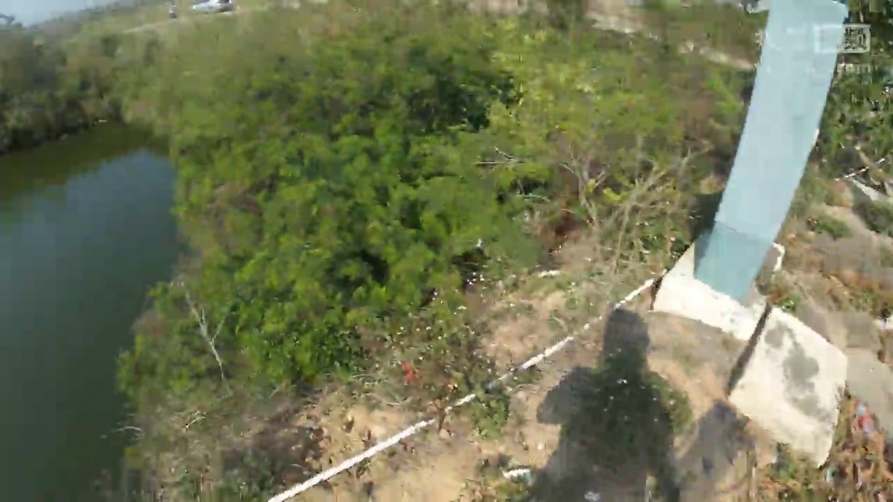 {极限玩法}小蚁运动相机测试 高空用第四代新型手抛网 渔网 撒网抓鱼