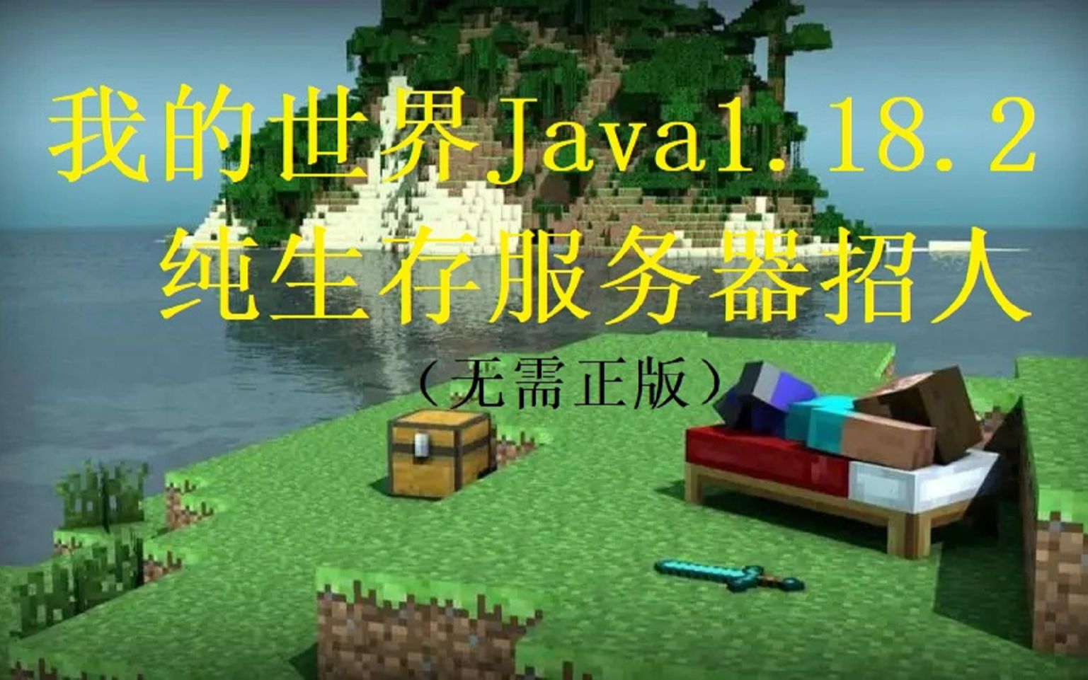 我的世界java1.18.2 纯生存服招人了!(无需正版)