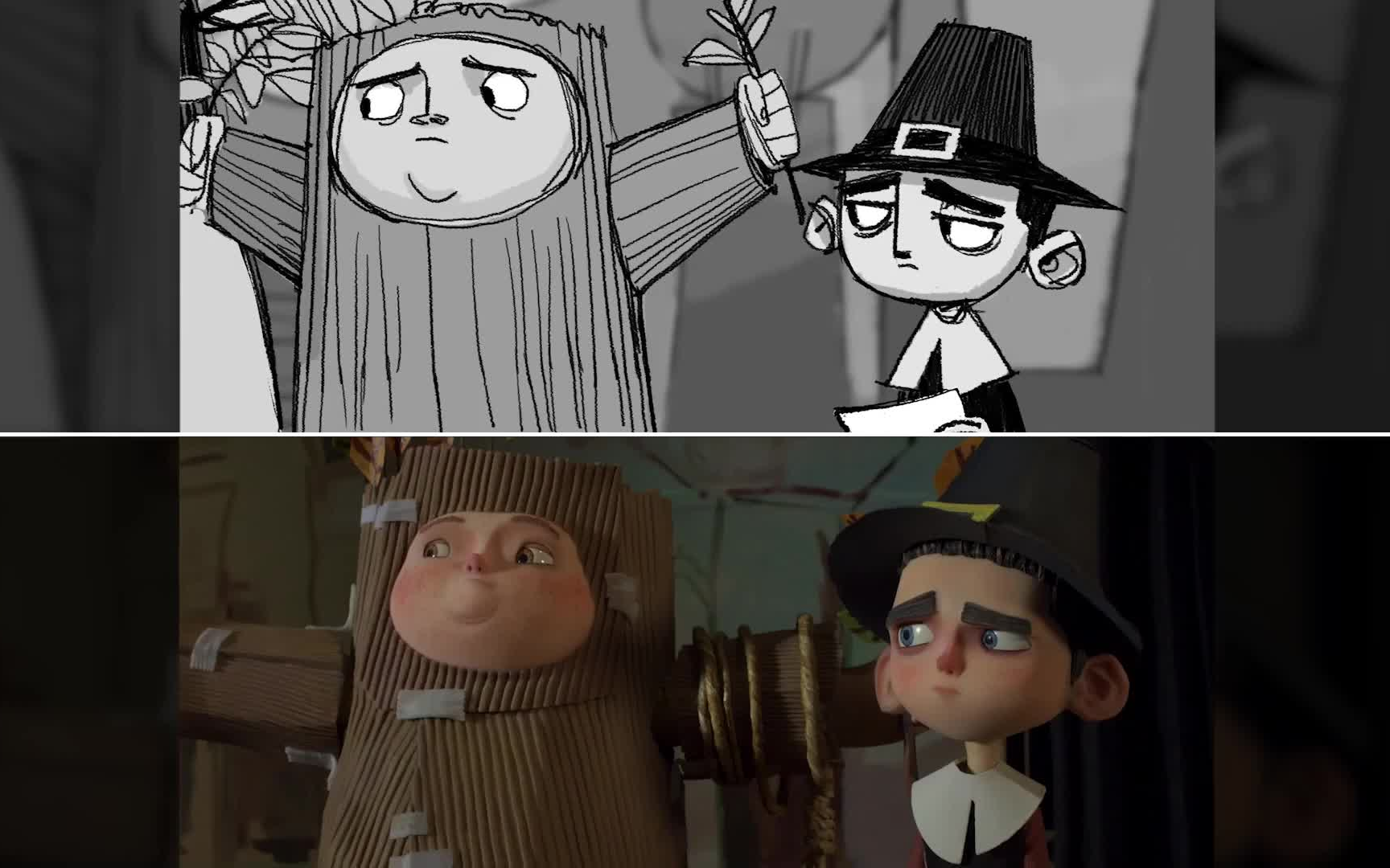 【动漫分镜学习资料】《超能诺曼》分镜对比片段