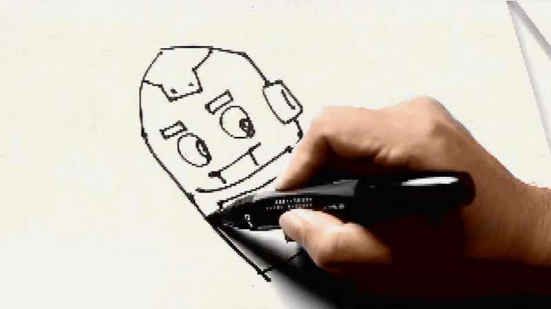 手绘变成动画，简笔画也能用于商业插画领域，曹军兴简笔画技法