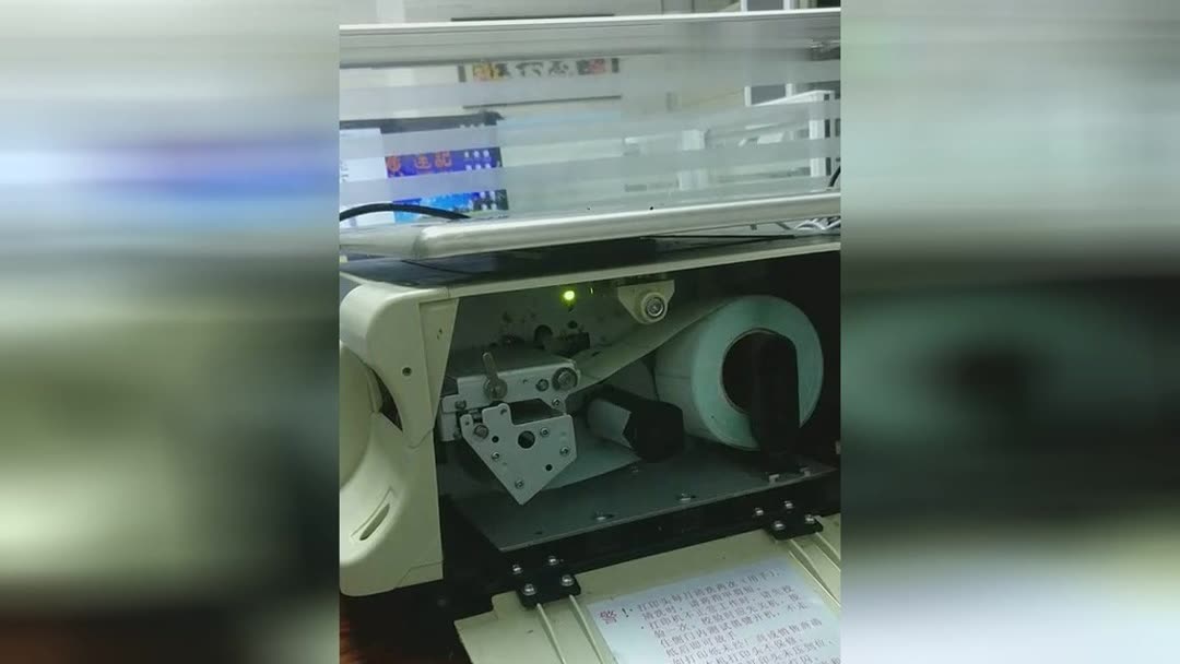 大华条码秤条码纸安装方法