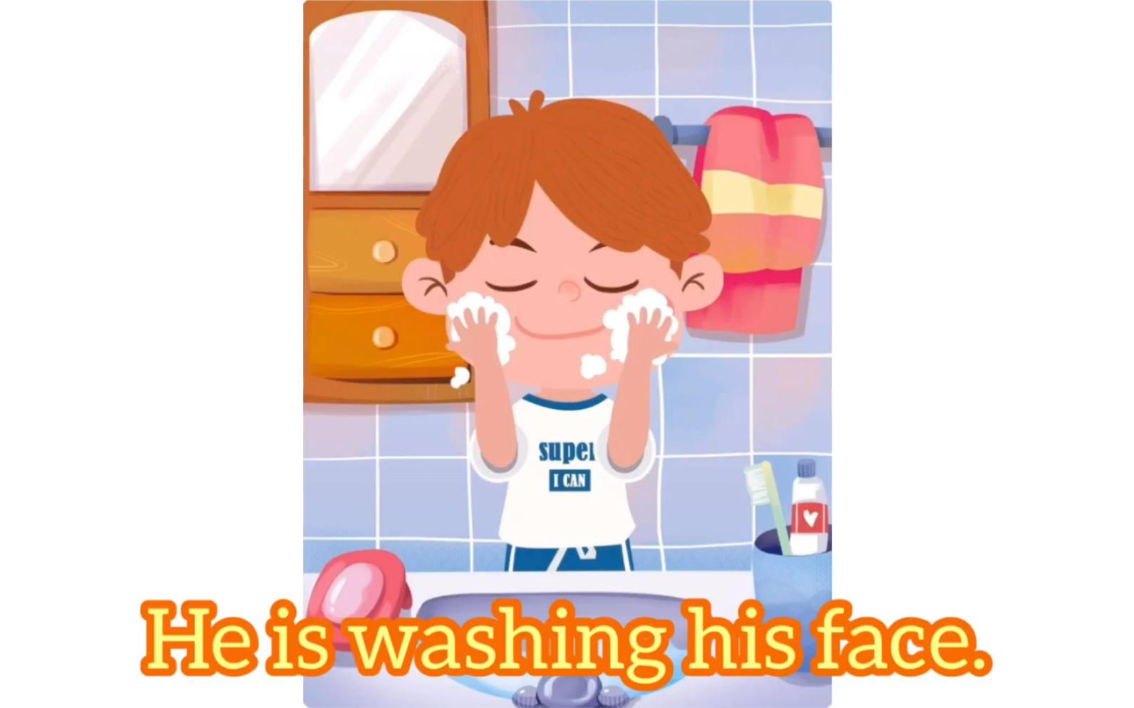 日常幼小英语——“洗漱”英语大放送