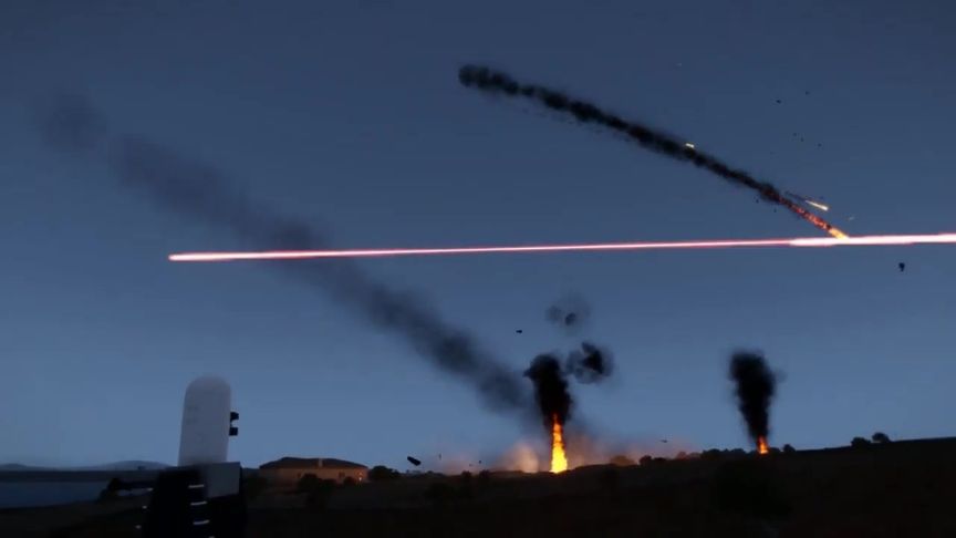 日本模拟-近防炮如何拦截美国战斧导弹视频