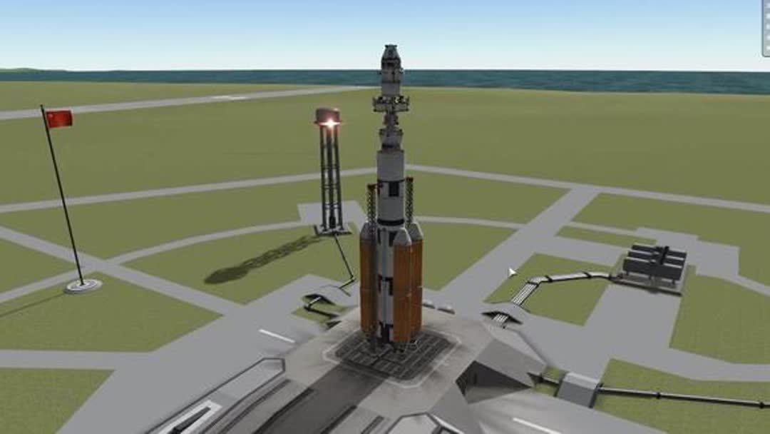 模拟中国发射载人登火星飞船