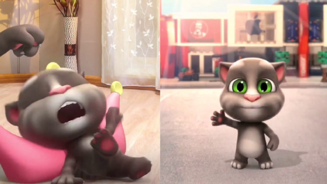 小汤姆猫搞笑动画:这只小汤姆太萌太可爱,萌化了