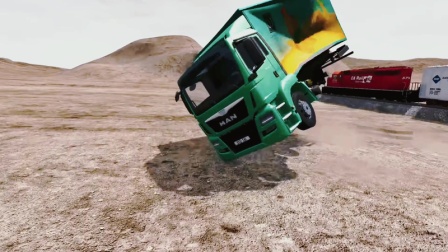   火车vs深水巨坑 撞车模拟器