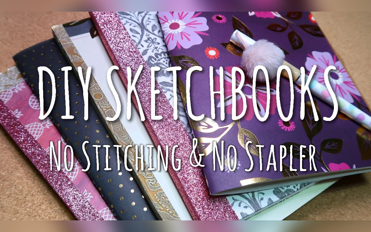 【装订】DIY骑马订与胶装速写本(无需缝纫和订书机)【Baylee Jae】