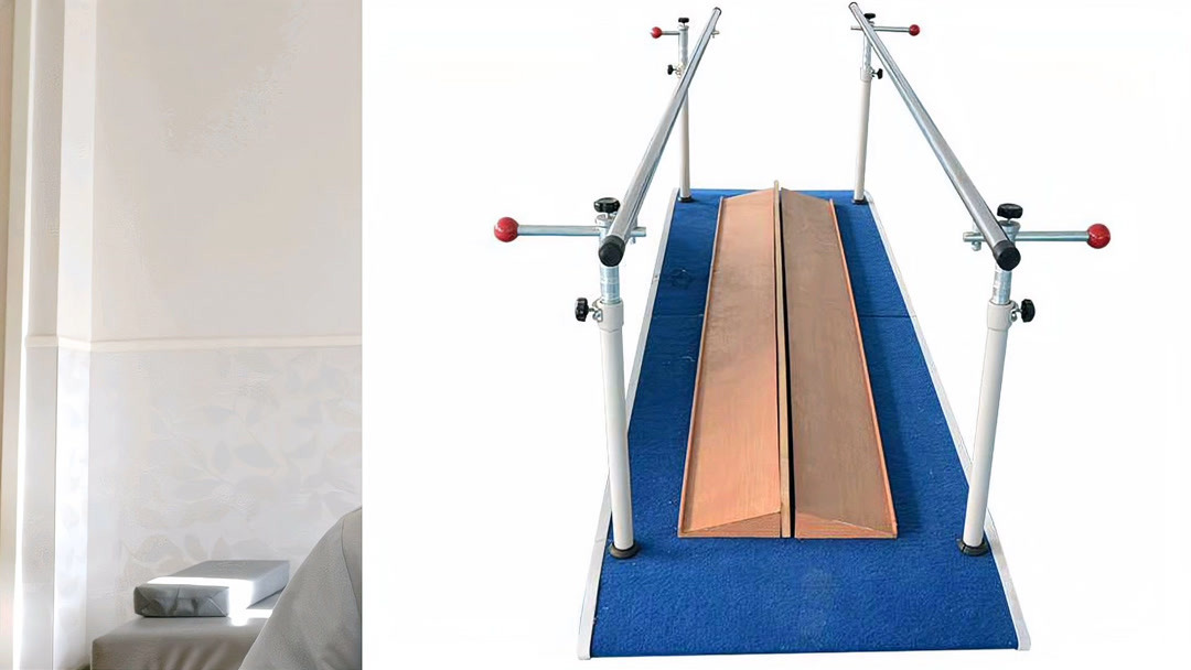 脑梗后偏瘫患者,使用平行杠进行康复锻炼,您用过吗