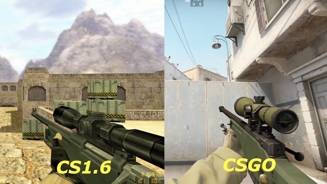 从CS1.6到CSGO,AWP进化史,还有两种样子的大狙很少有人见过!