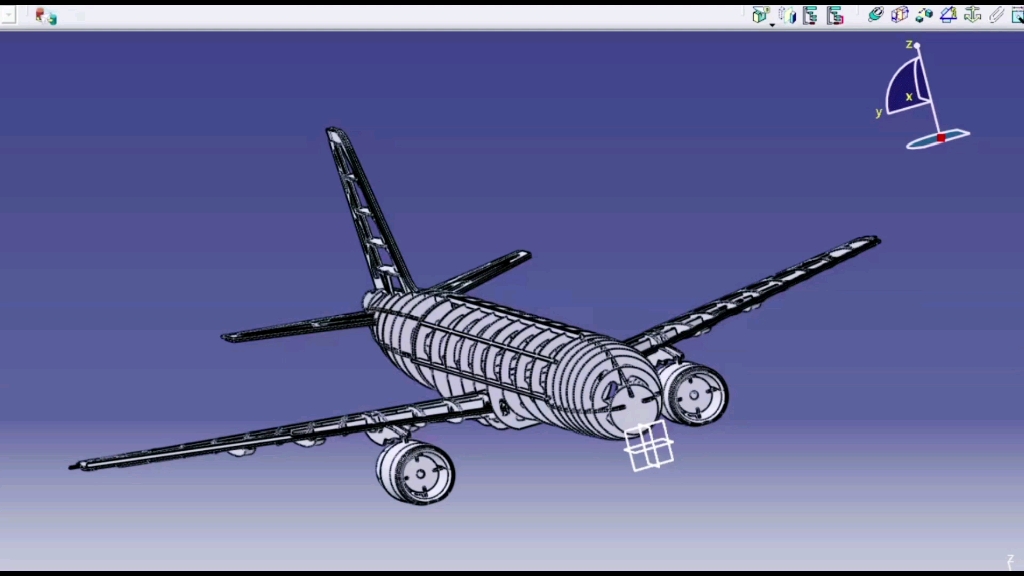 以C919为原型制作一个静态模型