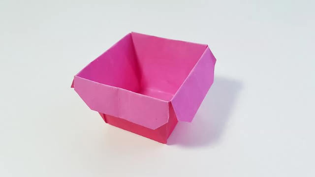 西瓜教你折纸普通盒子,简单漂亮,装东西很方便