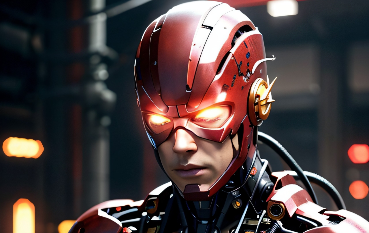 AI绘画:把知名超级英雄角色变成机器人