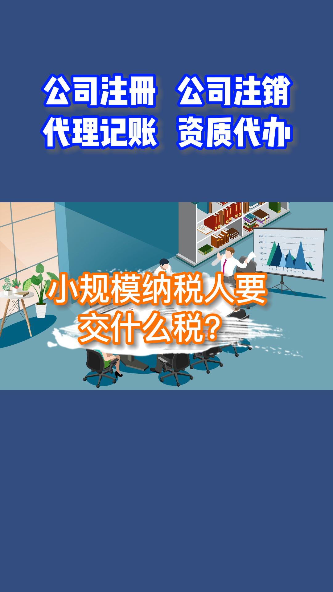 小规模纳税人要交什么税?