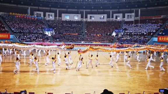 2019珠海运动会开幕式支舞龙表演