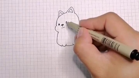 一学就会的可爱小狗简笔画,小朋友快来画吧!
