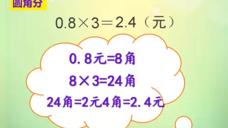 小学数学五年级上册小数乘整数