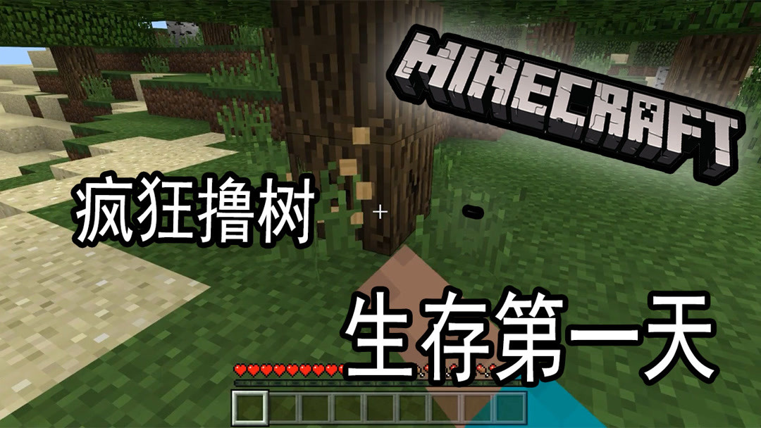 我的世界生存01:第一天来到这个世界是不是要疯狂撸树呢?