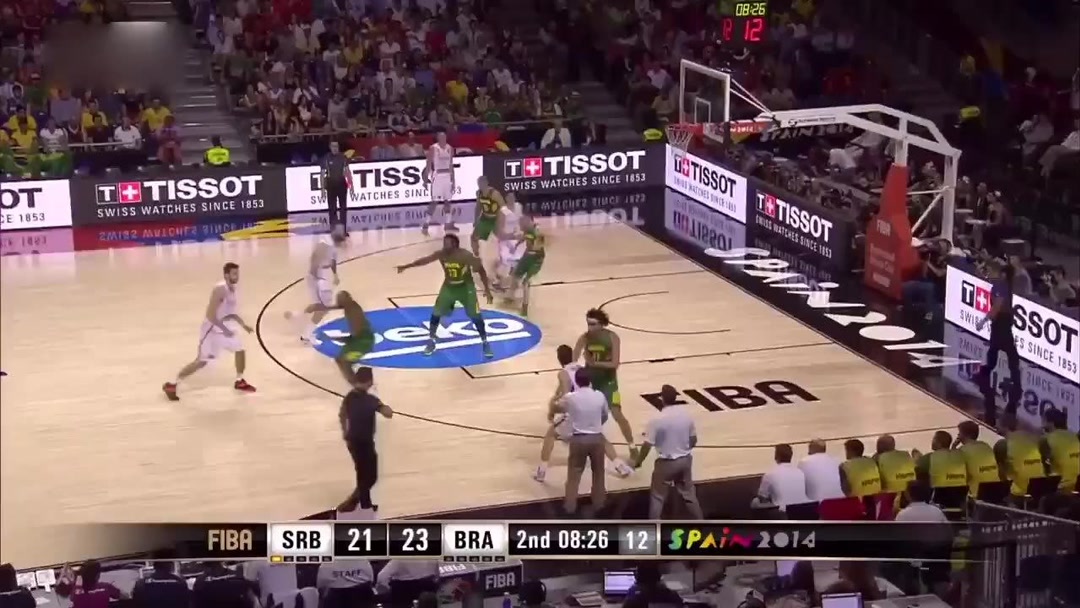 9月11日男篮世界杯1/4决赛 巴西56:84塞尔维亚 全场视频录像回放