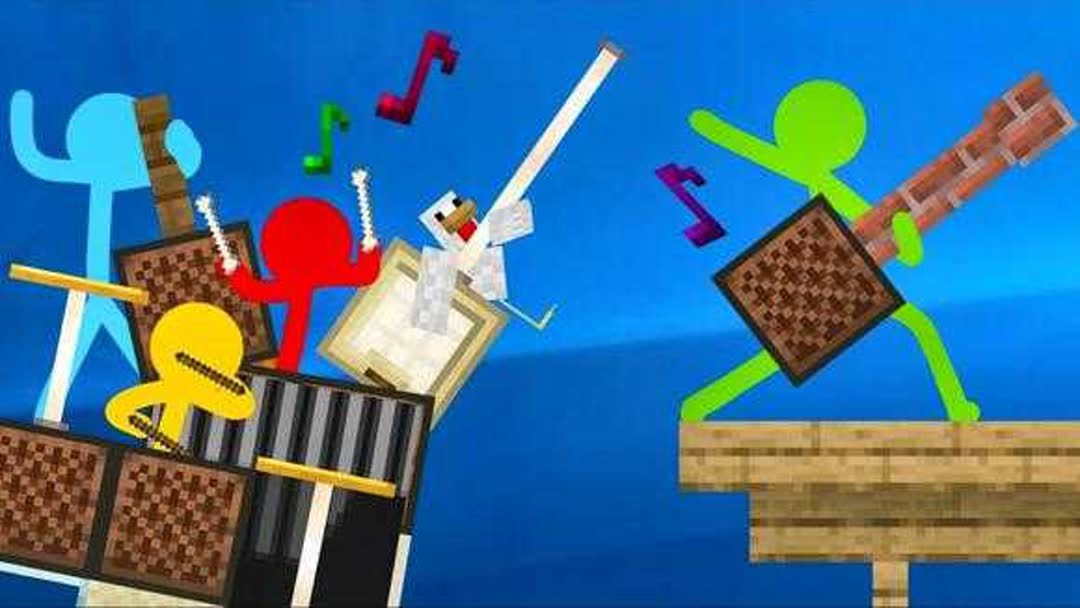 火柴人 VS 我的世界系列 第十六集(音乐对决Note Block Battle)