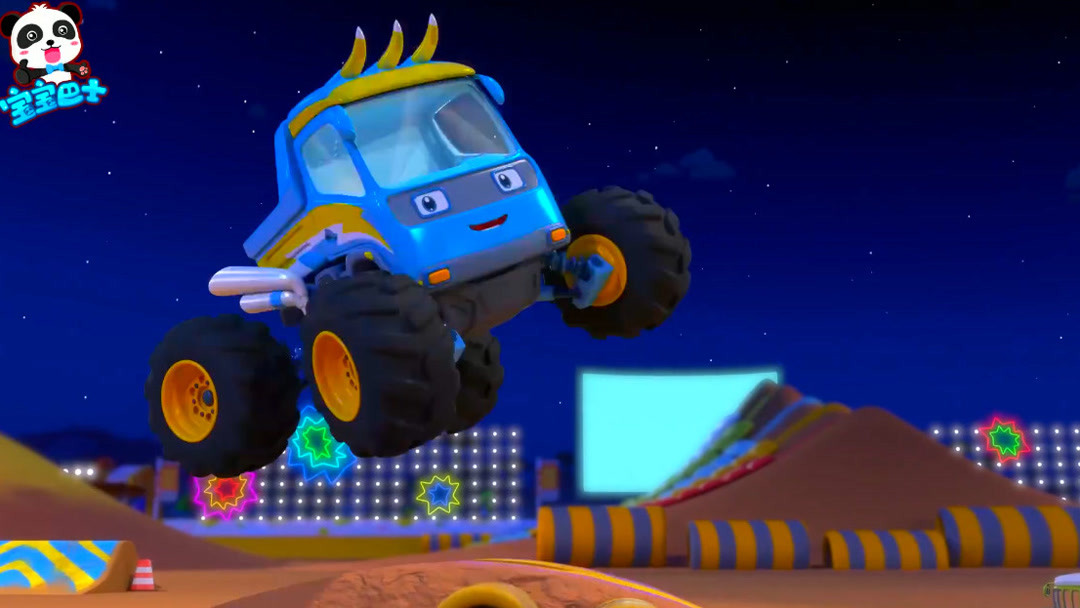 疯狂怪兽车:怪兽大卡车的疯狂跳跃!