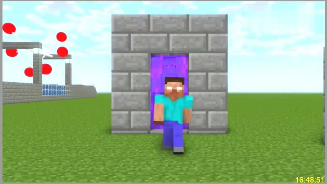 我的世界:怪物学院VS忍者武士挑战赛,精彩动画